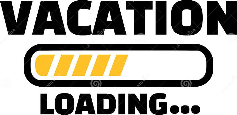 Vacation loading bar stock vector. Illustration of travel - 114235852