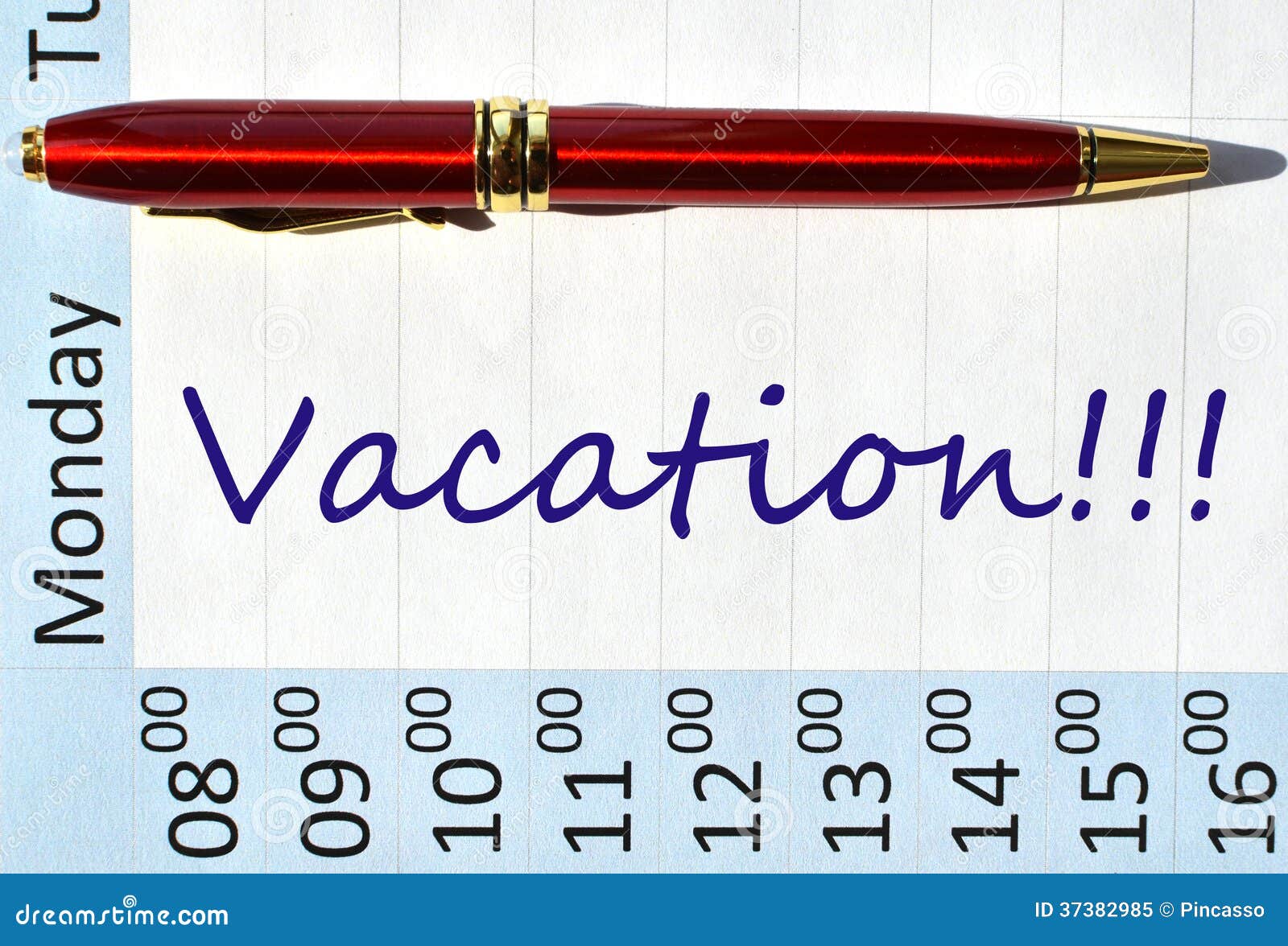 Vacation note stock image. Image of busy, calendar, plan - 37382985