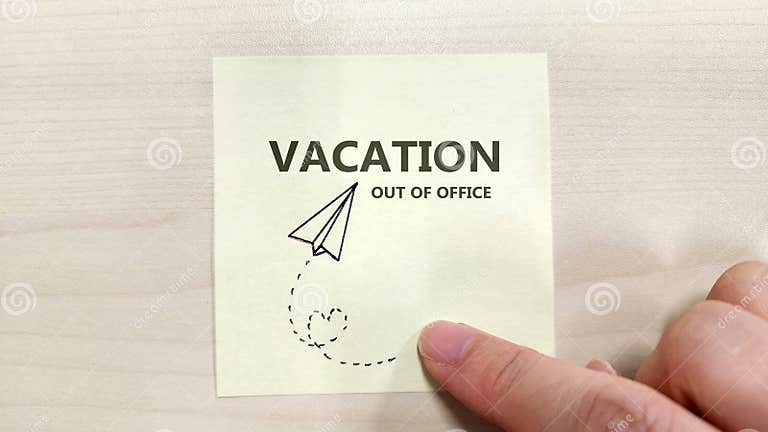 Vacation Out of Office. Taking a Break from Work Stock Photo - Image of ...
