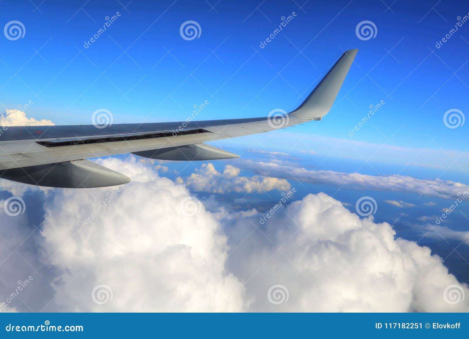 Vacation, Plane Flying High in the Sky Stock Image - Image of coster ...