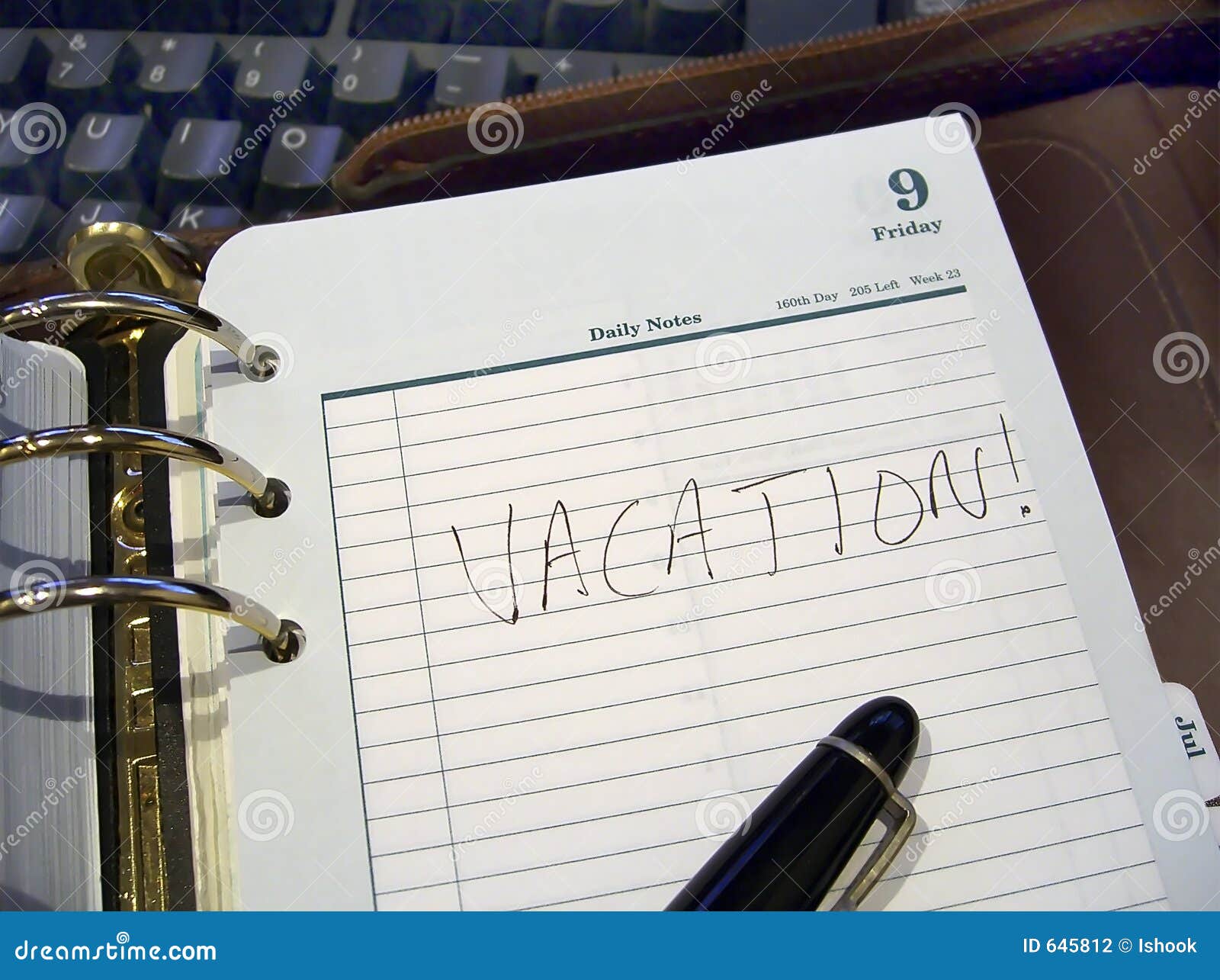 Vacation Planner stock photo. Image of calendar, organizing - 645812