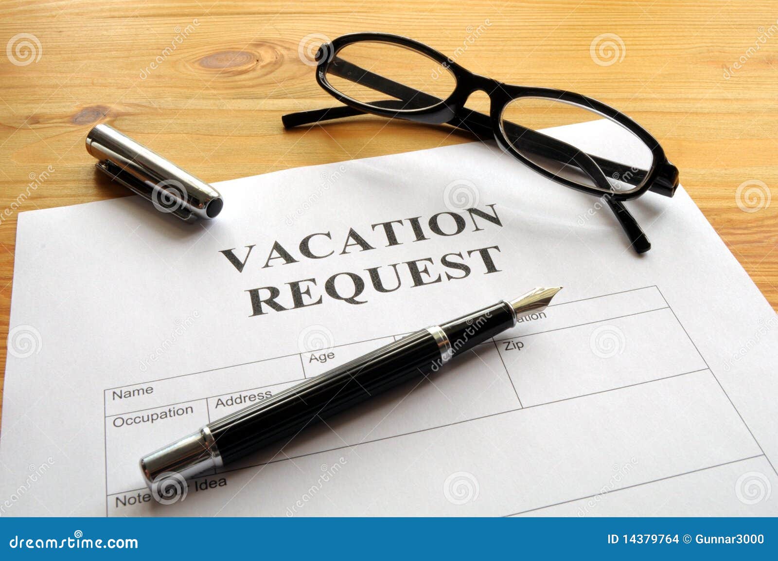 Vacation request stock photo. Image of request, concept - 14379764