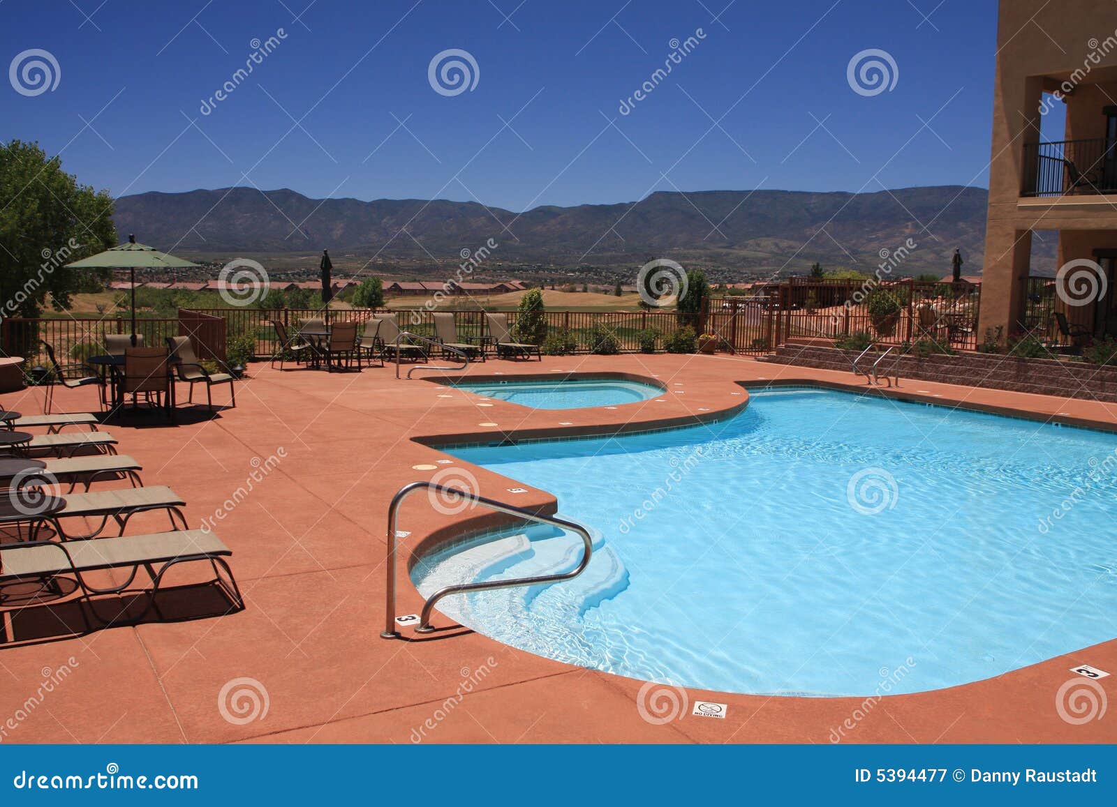 Desert Vacation Resort Swimming Pool Stock Image - Image of fire ...