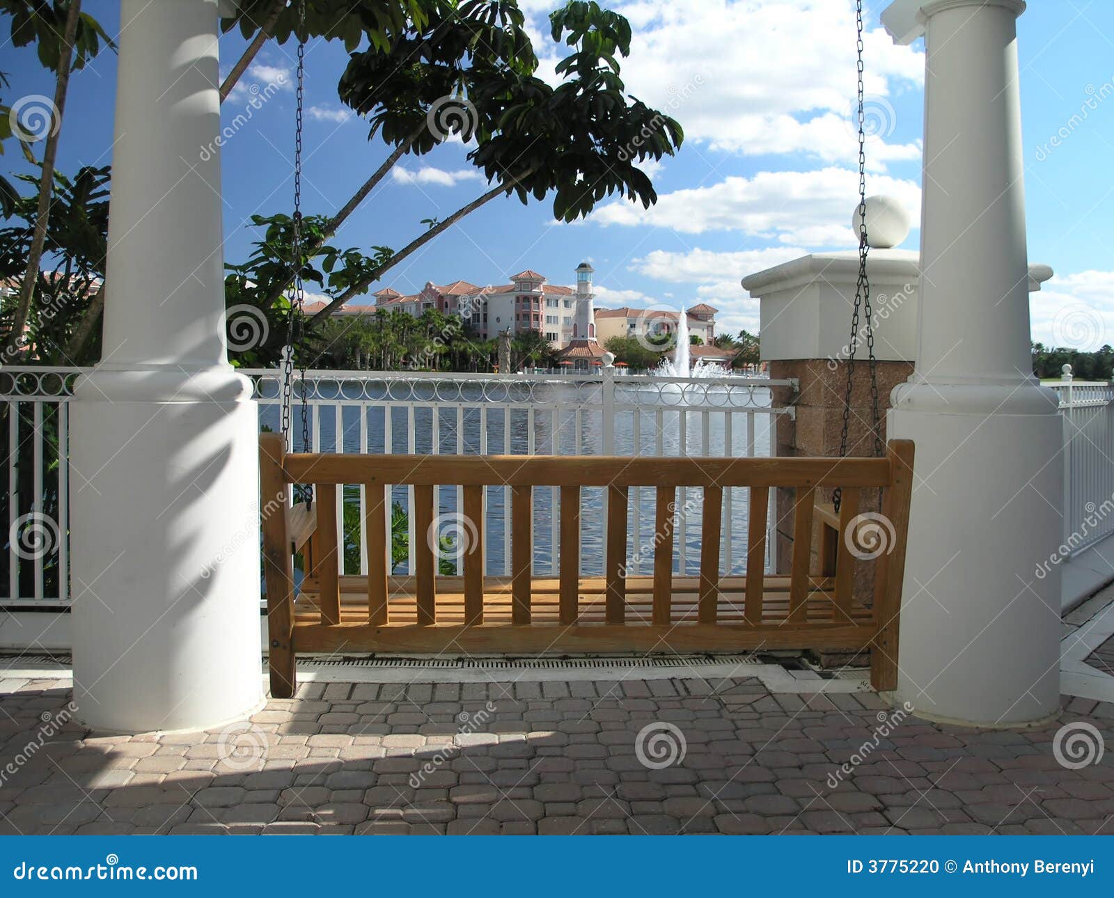 Vacation Resort Swing & Trellis 2 Stock Photo - Image of luxury ...