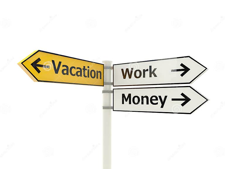 Vacation road sign stock illustration. Illustration of sign - 27257486