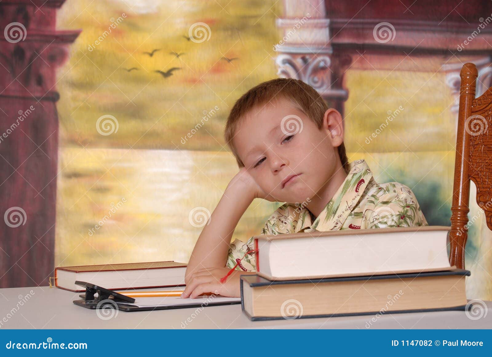 Vacation Study 14 stock photo. Image of schoolboy, homework - 1147082
