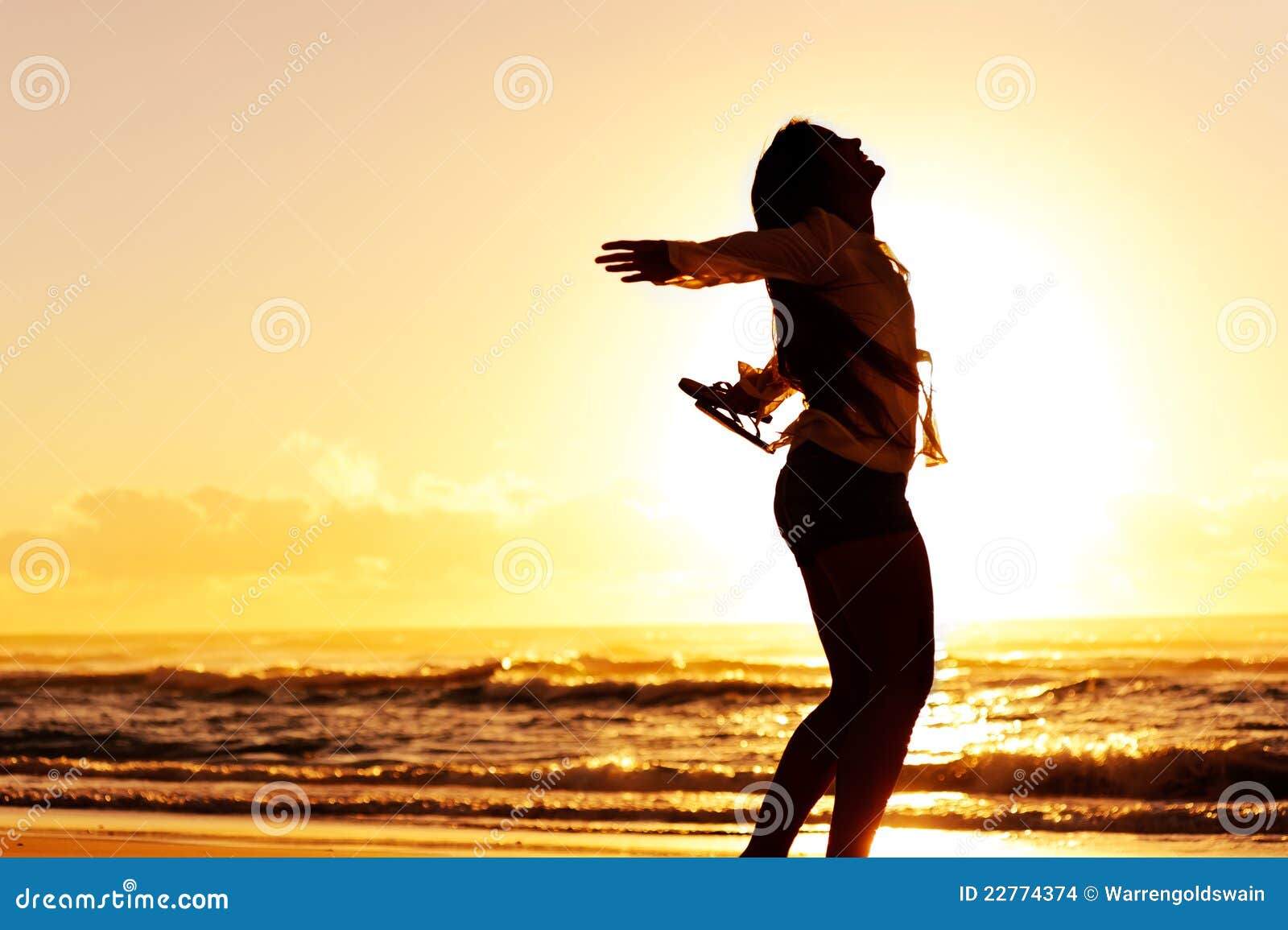 Vacation sunset dance stock photo. Image of active, evening - 22774374