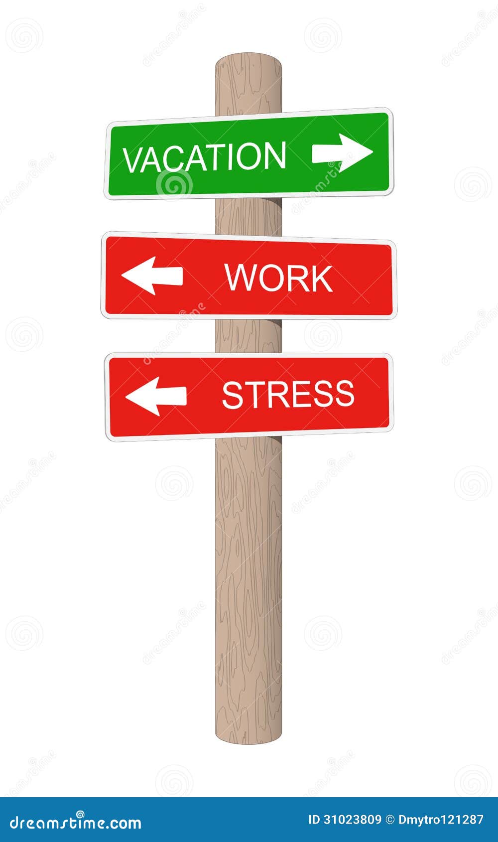 Vacation wooden sign. stock vector. Illustration of duty - 31023809