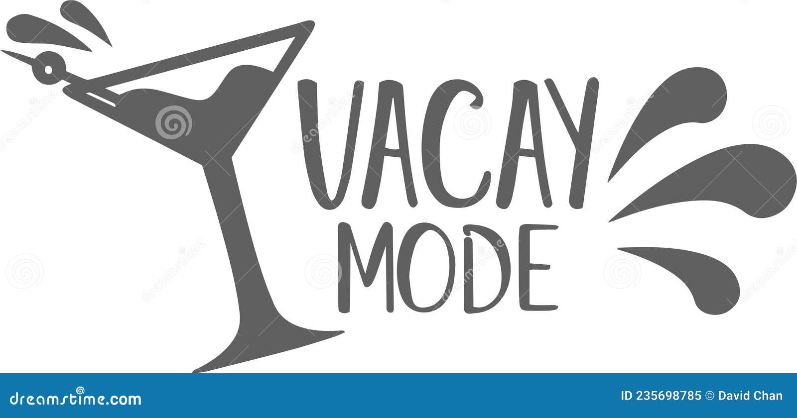 Vacay Mode Signs Inspirational Quotes Stock Vector - Illustration of ...