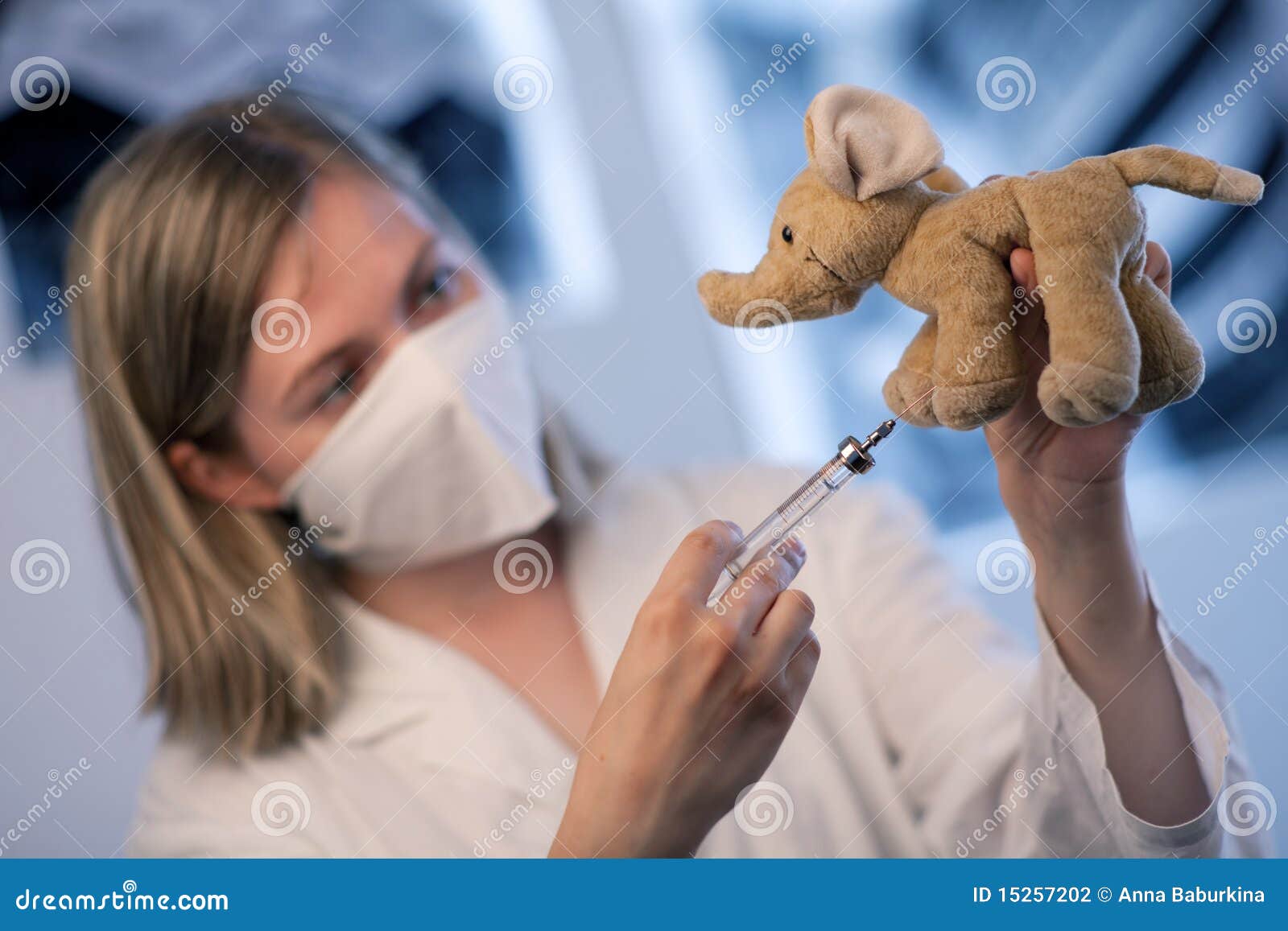 Vaccination stock photo. Image of caucasian, elephant - 15257202