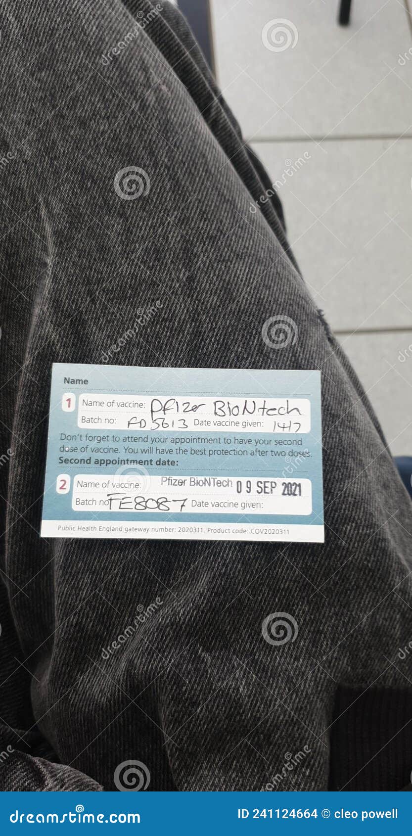 2021 Vaccination Card Pfizer Editorial Stock Image - Image of pfizer ...