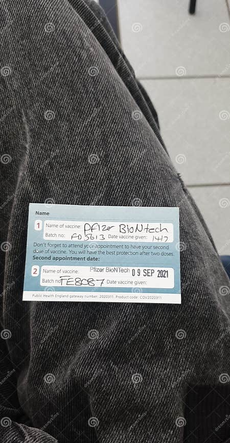 2021 Vaccination Card Pfizer Editorial Stock Image - Image of pfizer ...
