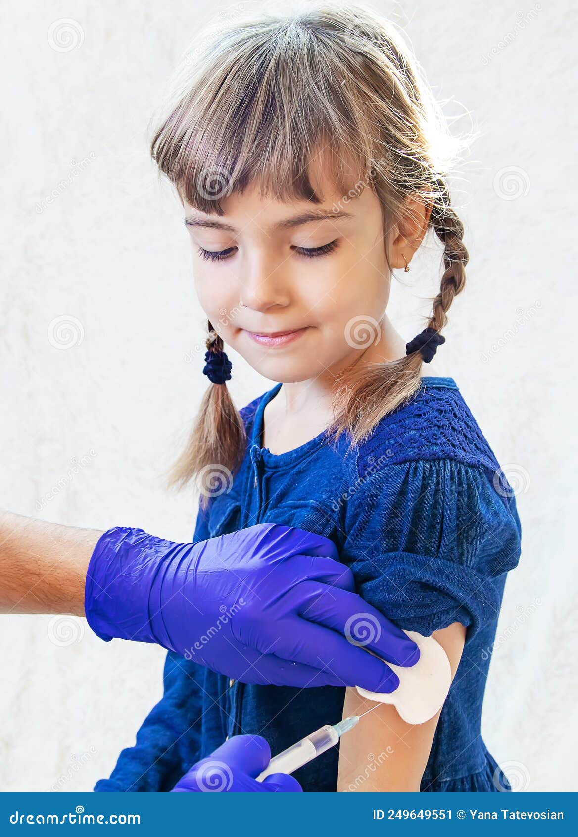 Vaccination of Children. an Injection. Selective Focus. Stock Image ...