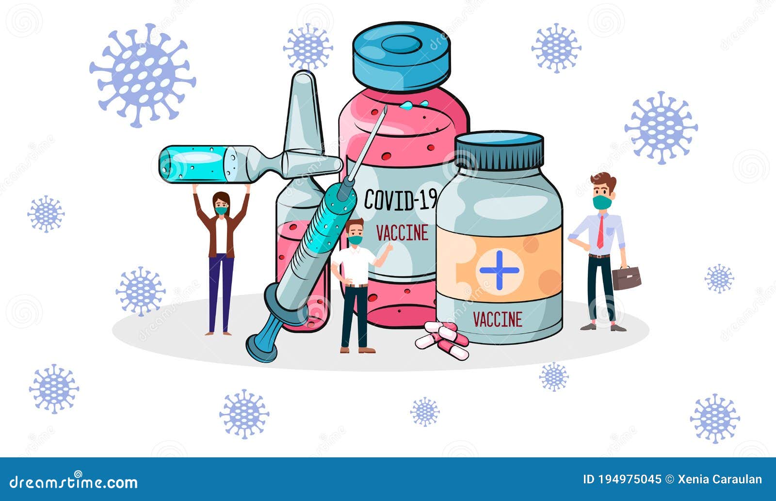 Vaccination Concept. Coronavirus Covid-19 Vaccine. Ampoule, Syringe ... Vaccination Concept. Coronavirus Covid-19 Vaccine. Ampoule, Syringe ...