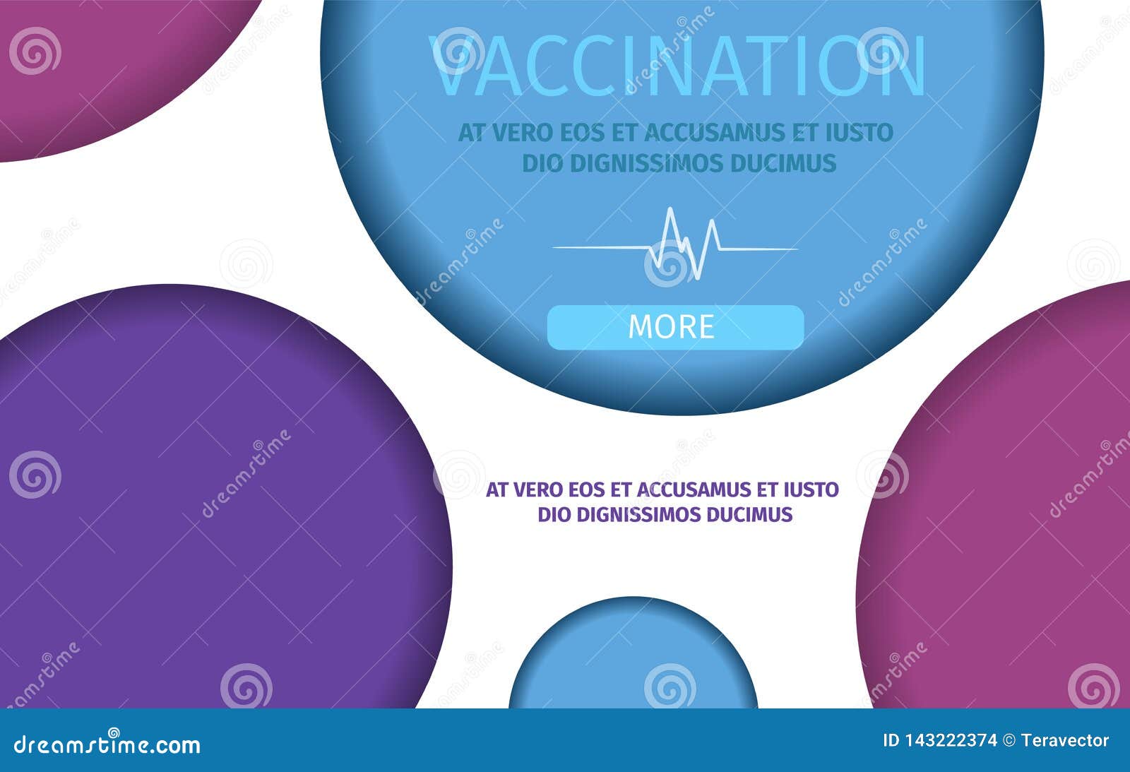 Vaccination Healthcare Immunization Template. Stock Vector ...