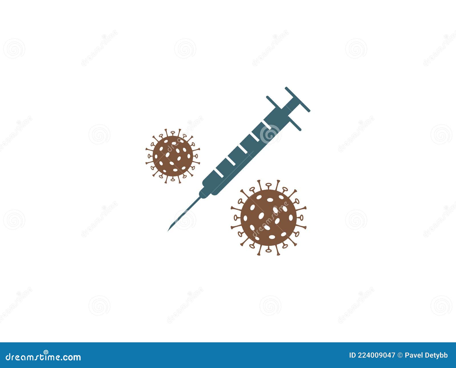 Vaccination, Injection, Inoculation Icon. Vector Illustration. Flat ...