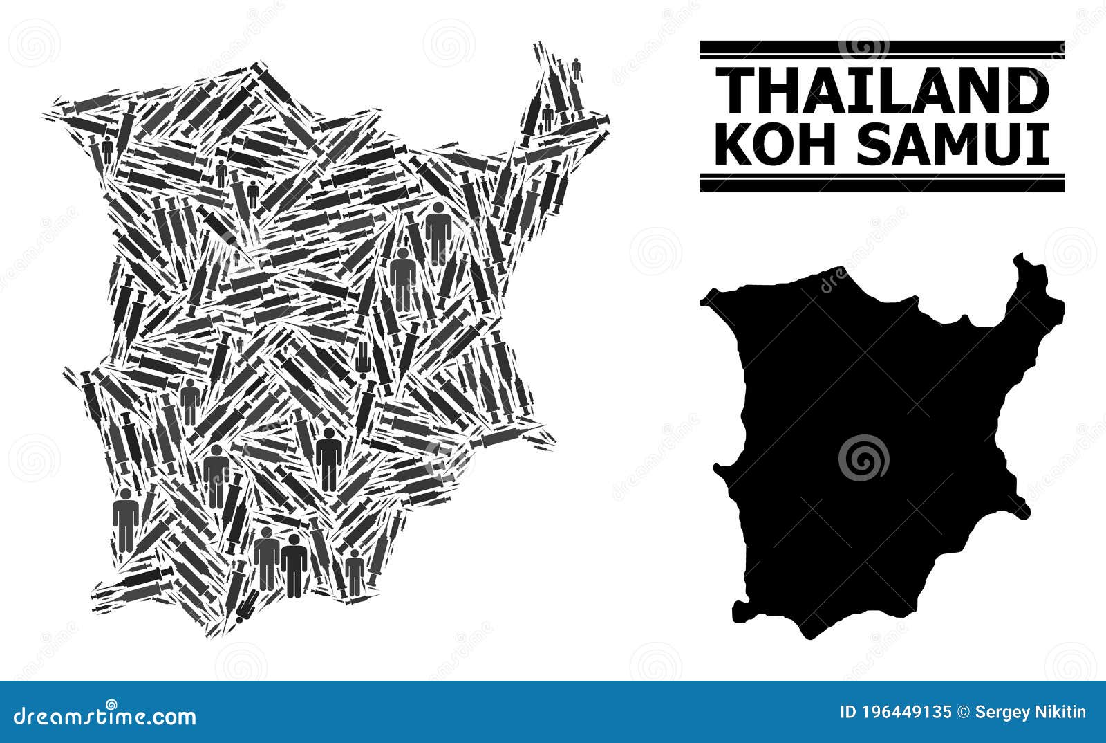 Ko Samui Vector Map. | CartoonDealer.com #98654800