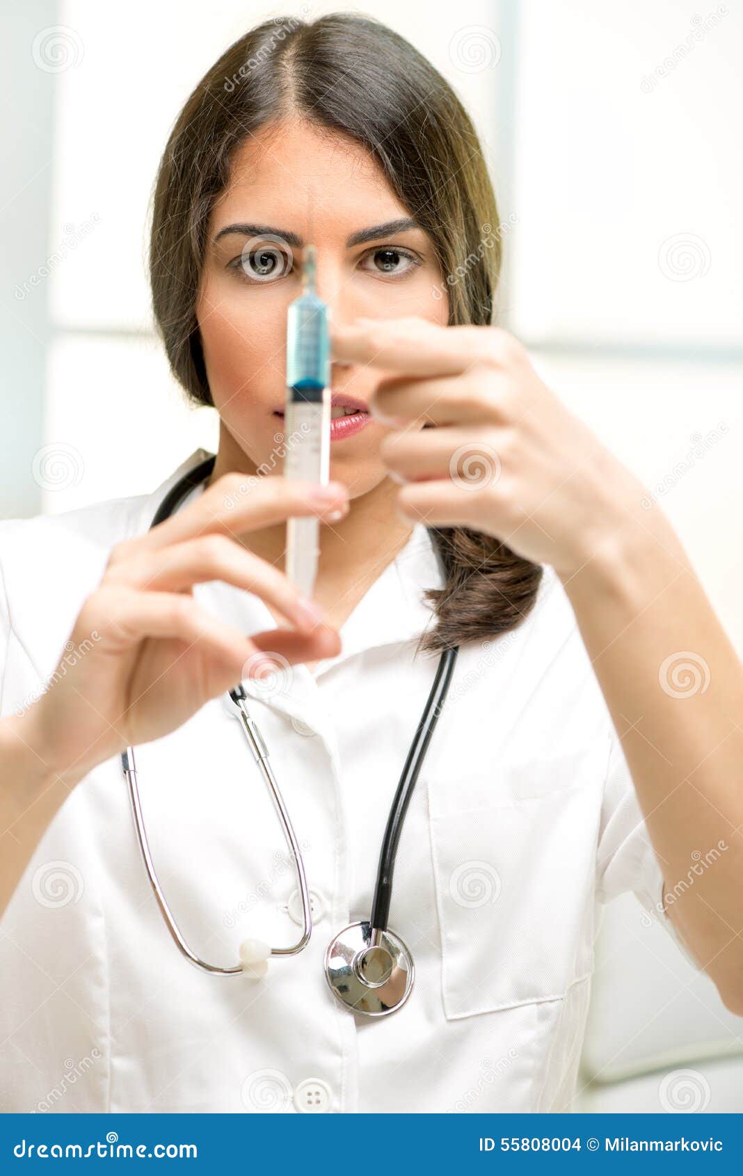 Vaccination stock photo. Image of uniform, injection - 55808004