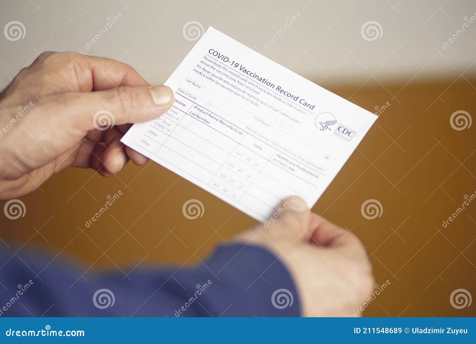 Vaccination Record Card. Vaccination Form during the Coronavirus ...