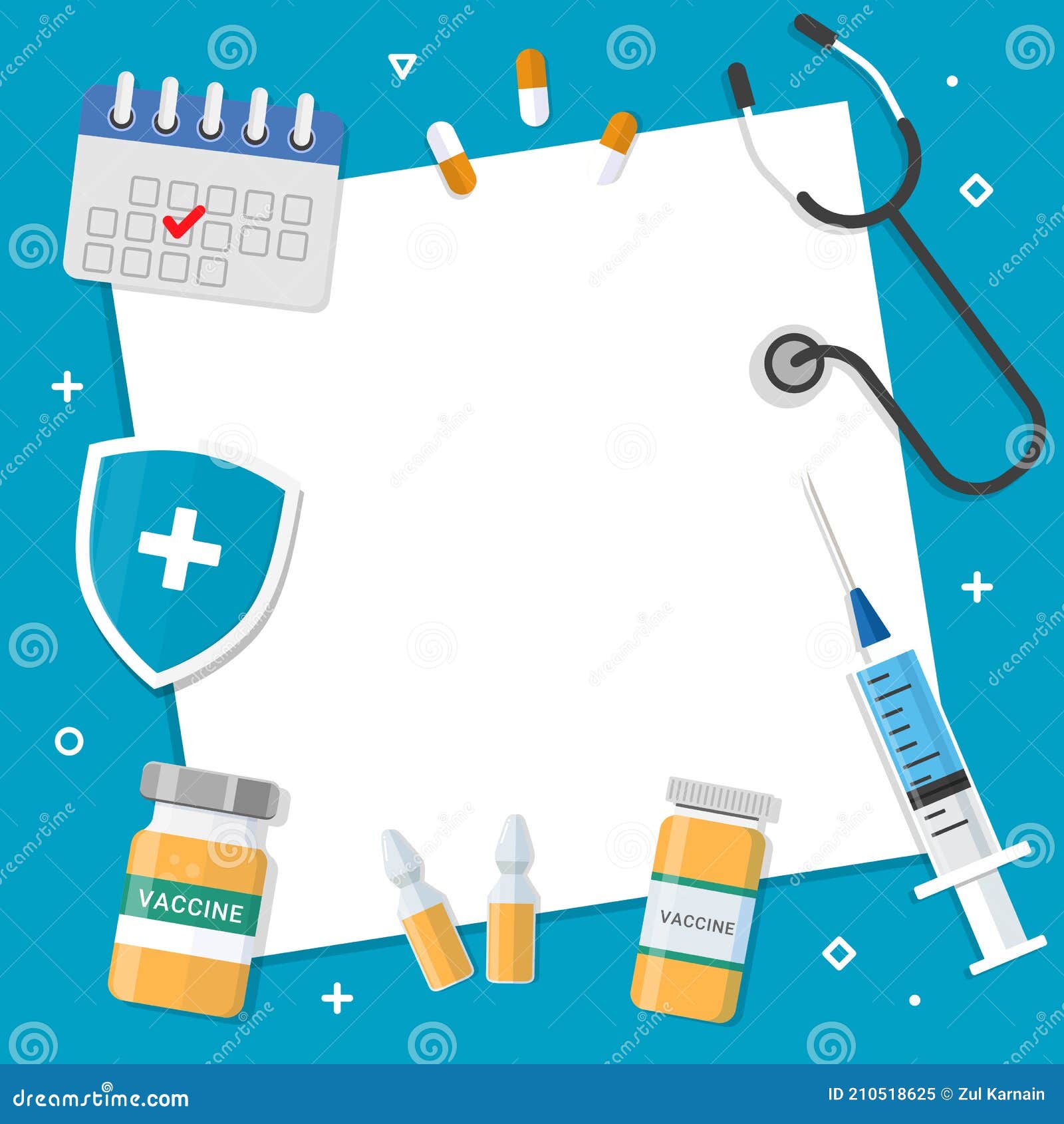 Vaccine BackgroundVaccine Background with Medical Object Elements ...