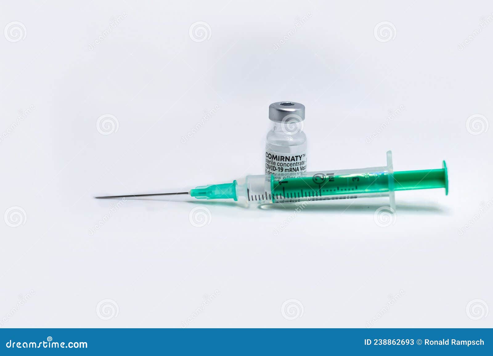 Vaccine Comirnaty and Injection Tip Editorial Stock Photo - Image of ...
