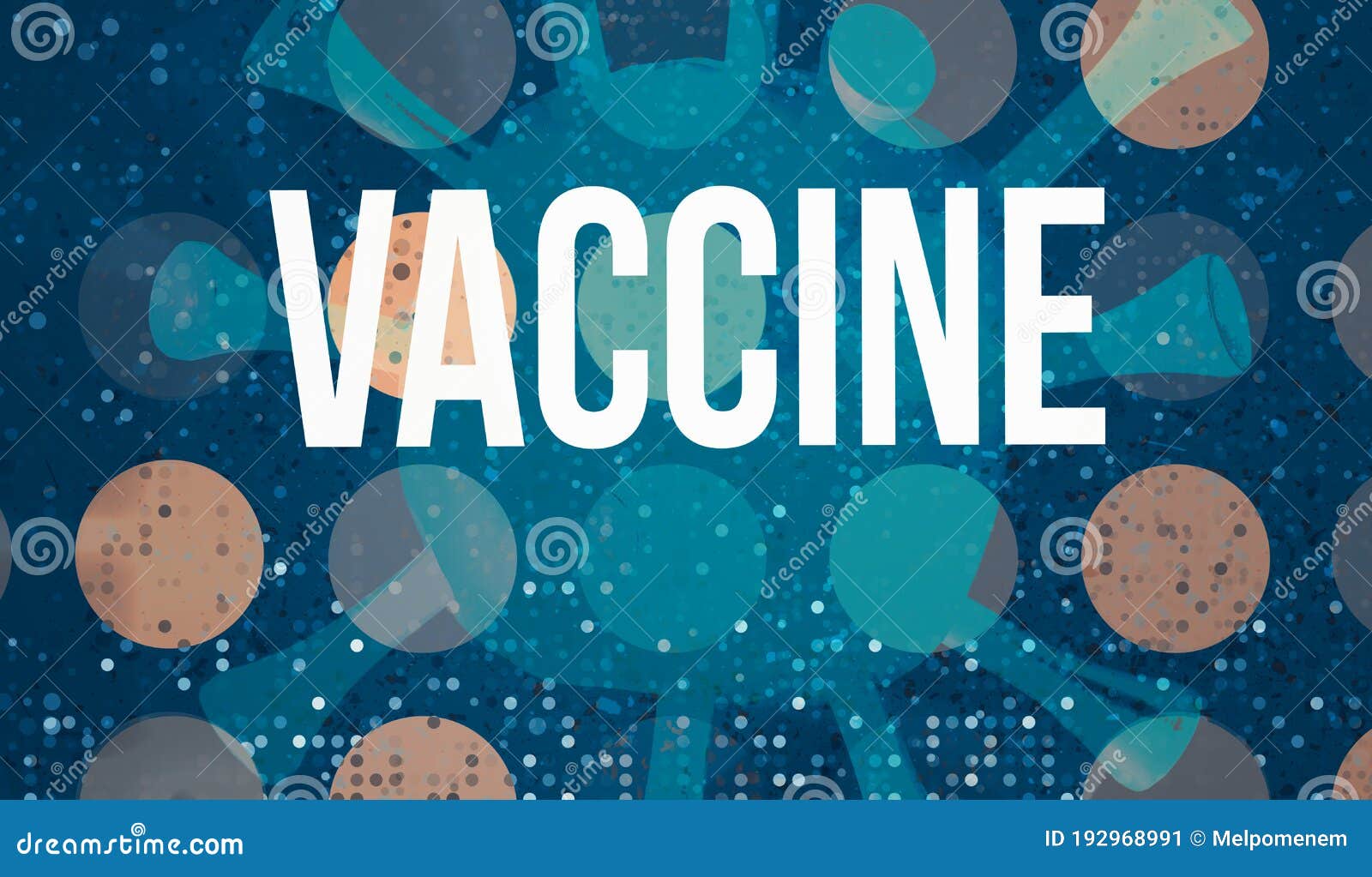 Vaccine Theme with Abstract Dots Background Stock Illustration ...