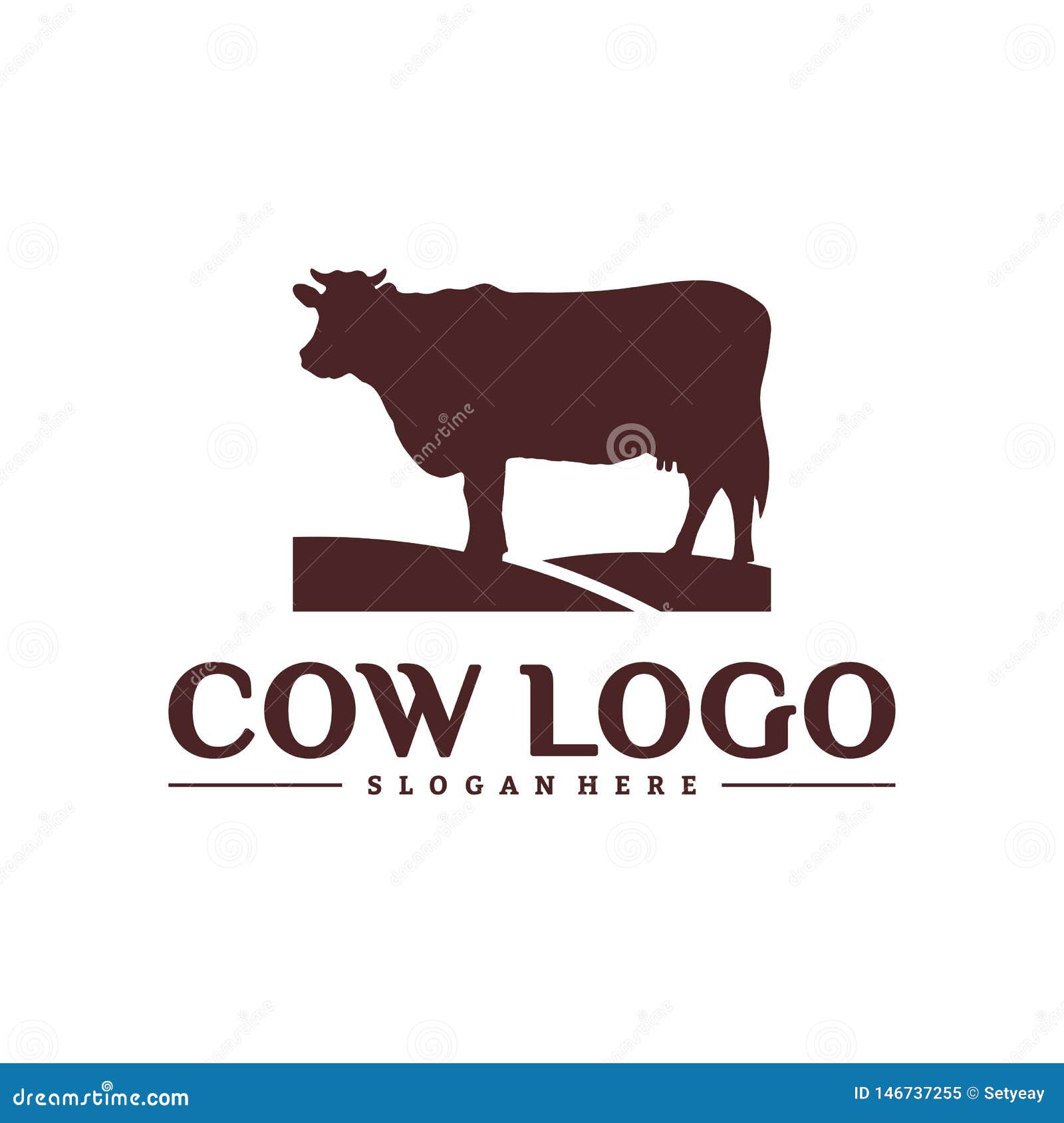Vache Logo Design Concepts Ferme Logo Template Vector De Vache Symbole ...