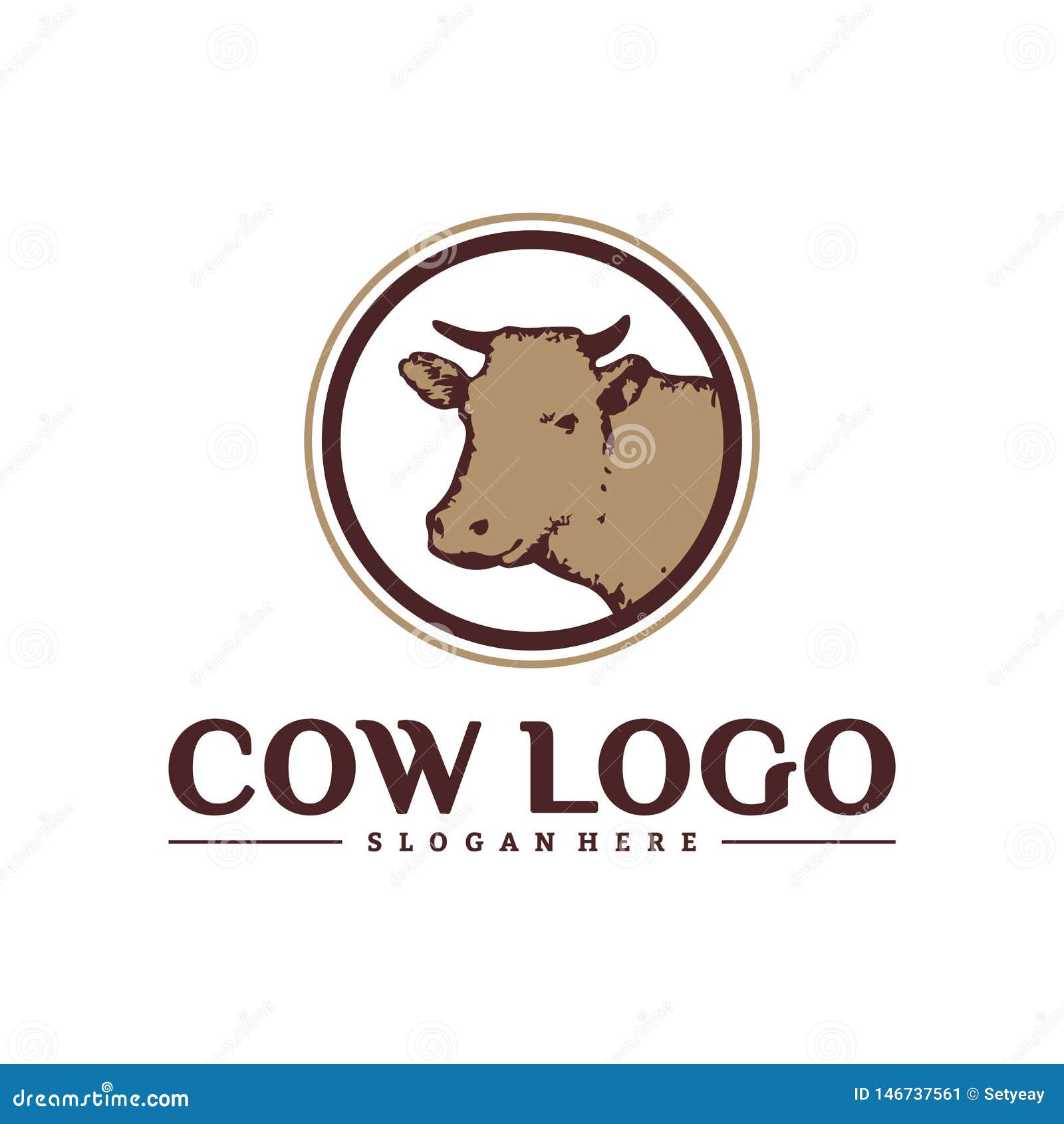 Vache Logo Design Concepts Ferme Logo Template Vector De Vache Symbole ...