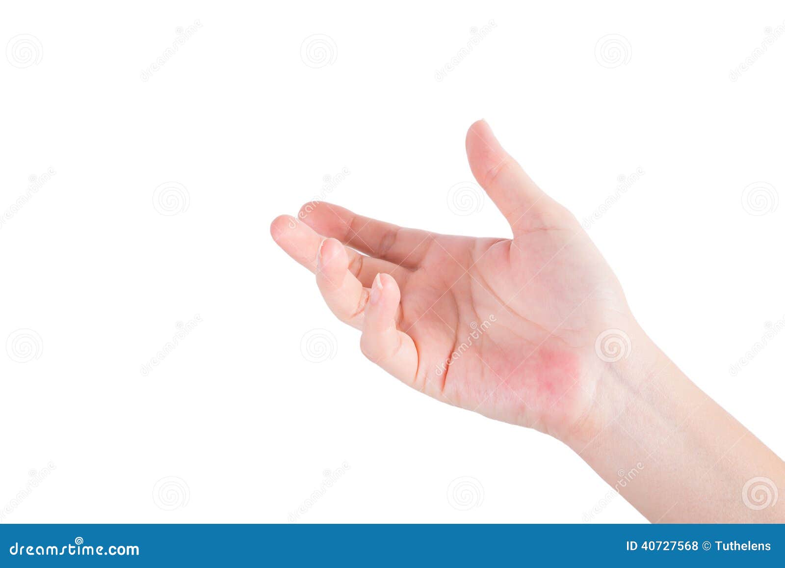 Vacie La Mano Abierta De La Mujer Foto de archivo - Imagen de dedo ...