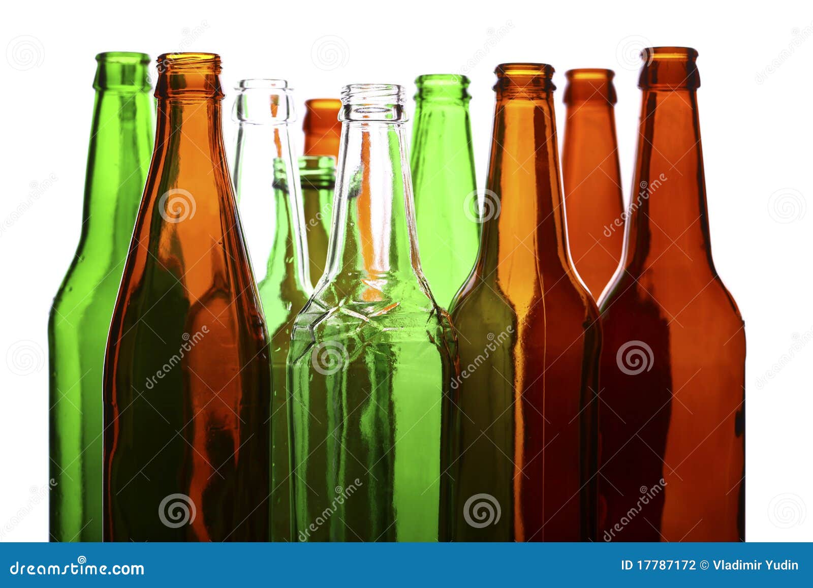 Vacie Las Botellas De Cristal Foto de archivo - Imagen de variedad ...