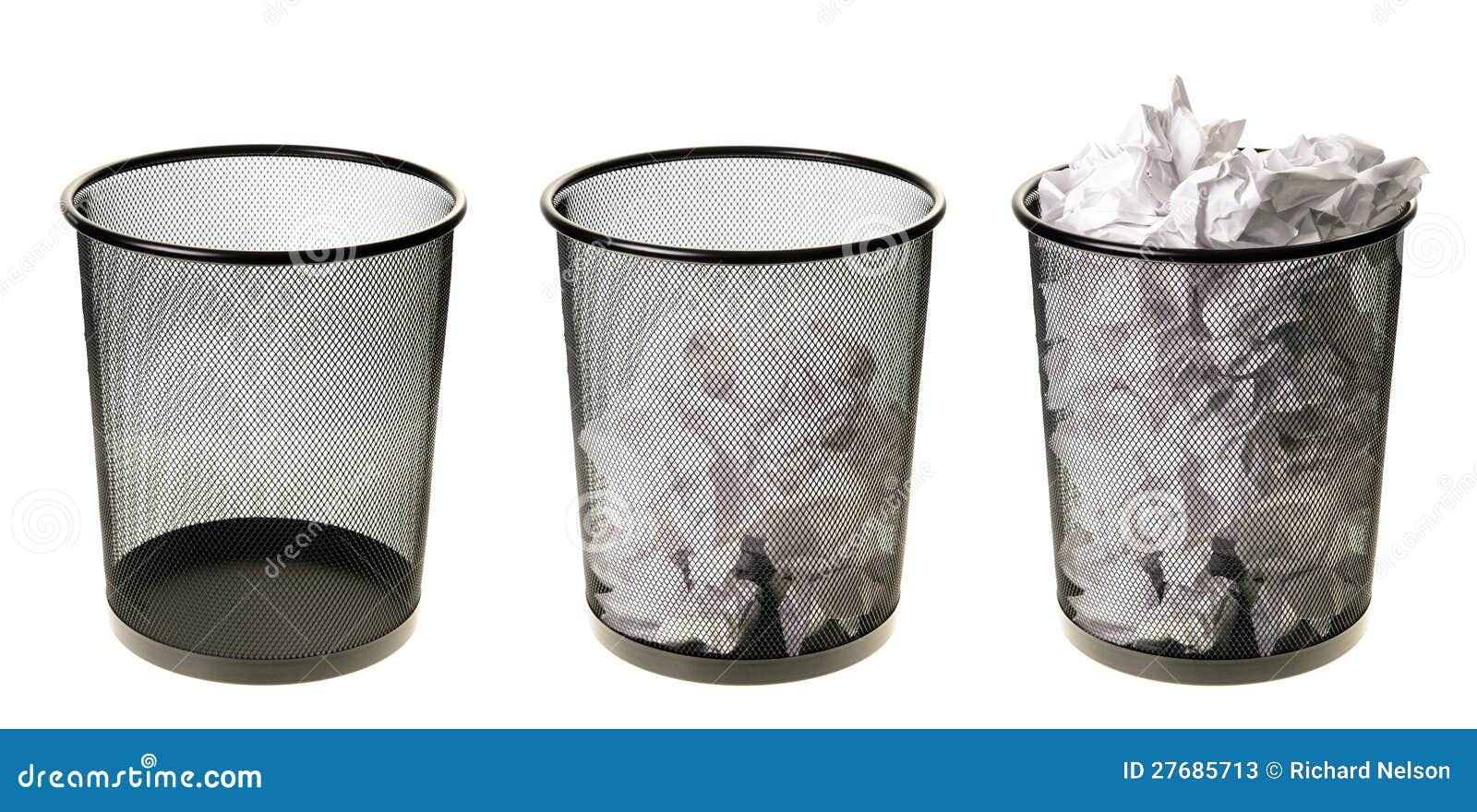 Vacie a Las Latas De Basura Llenas Imagen de archivo - Imagen de ...