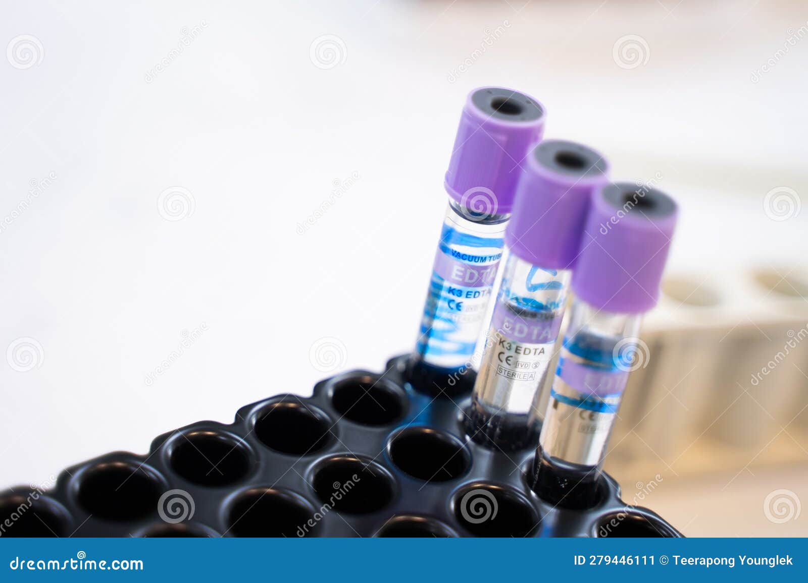 Vacuum Blood Sampling Tube for Medical Laboratory Stock Image - Image ...