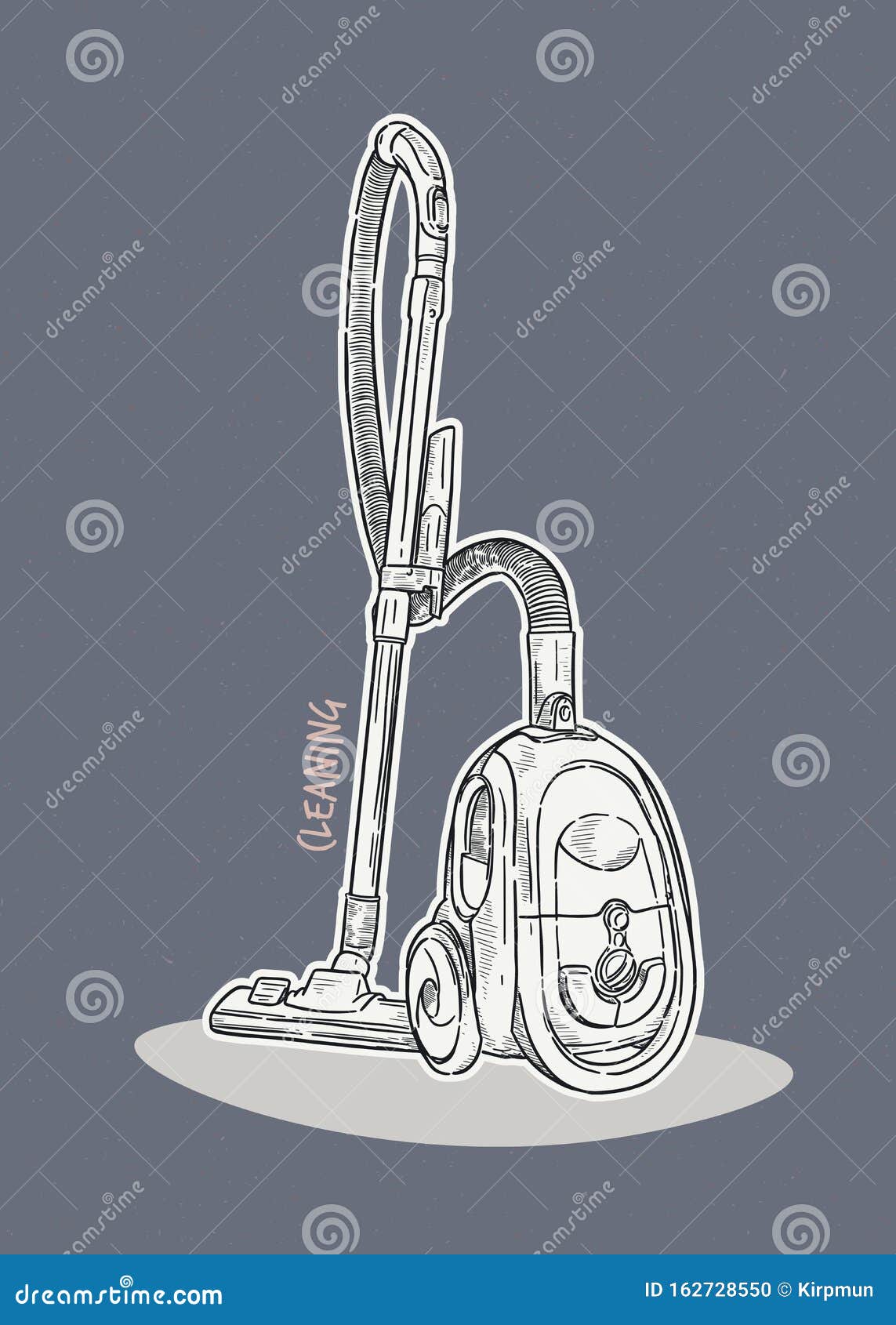 Vacuum Cleaner, Hand Draw Sketch Vector Stock Vector - Illustration of ...