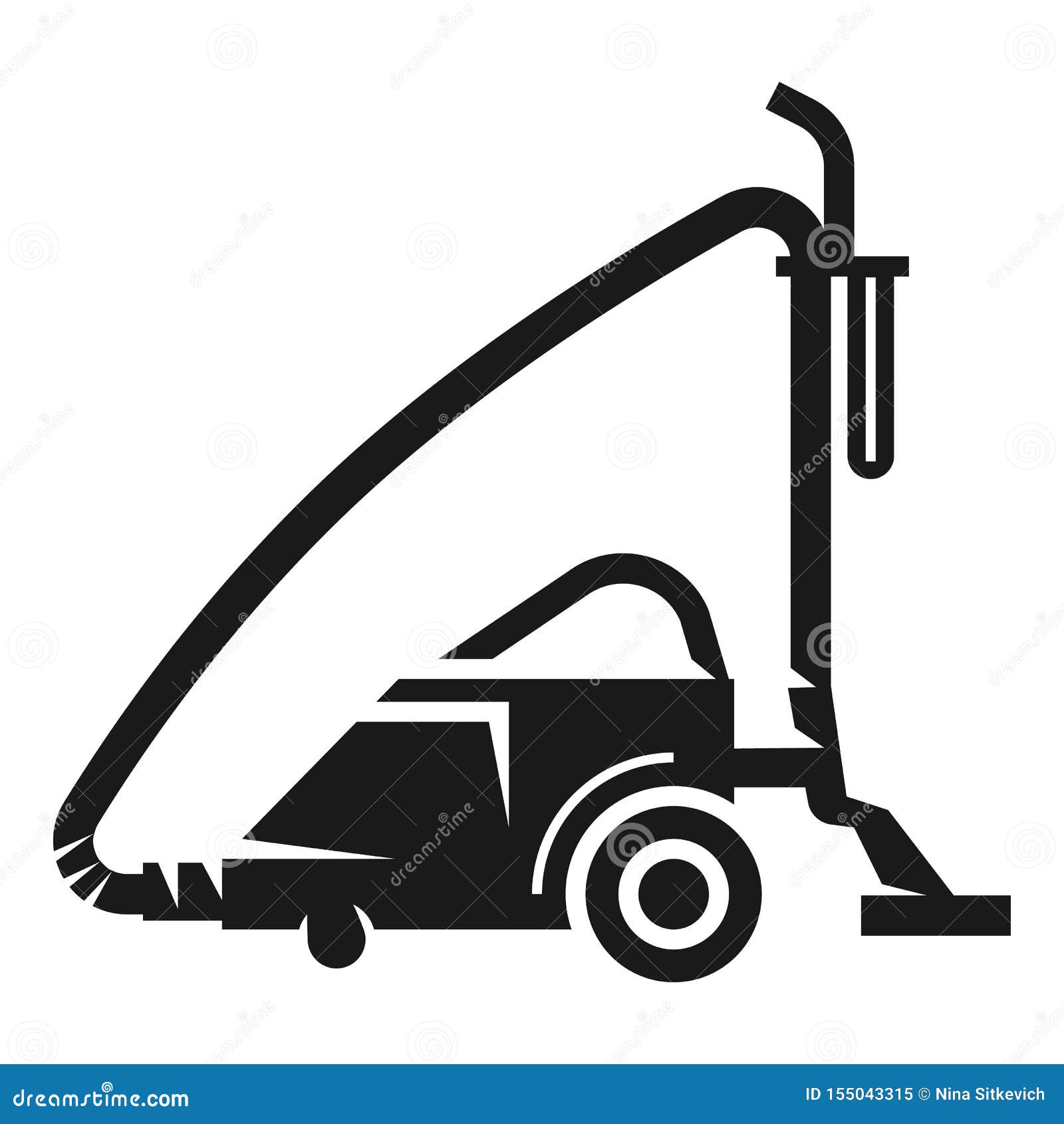 Vacuum Cleaner Machine Icon, Simple Style Stock Vector - Illustration ...