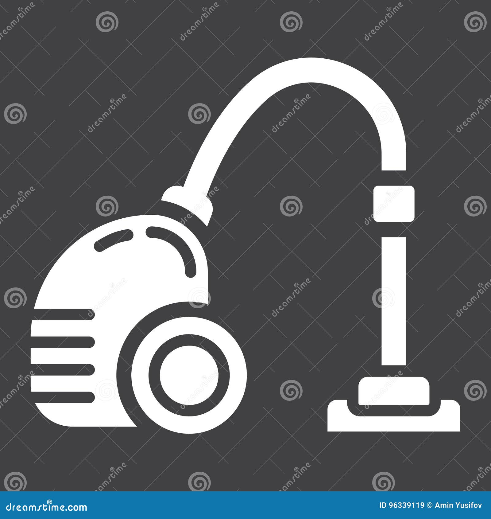 Vacuum Cleaner Solid Icon, Electric and Appliance Stock Vector ...