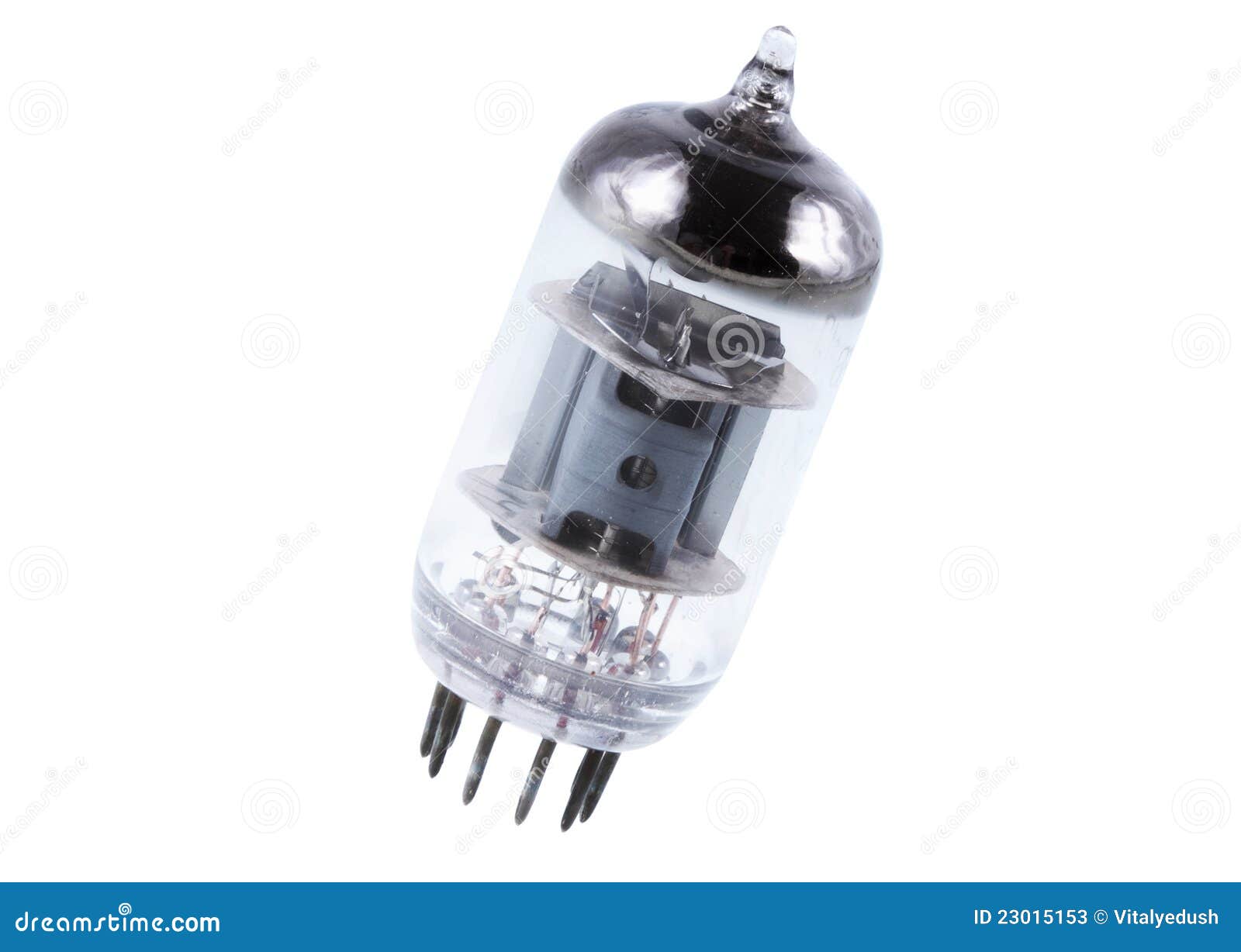 Vacuum electron tube. stock image. Image of microcircuit - 23015153