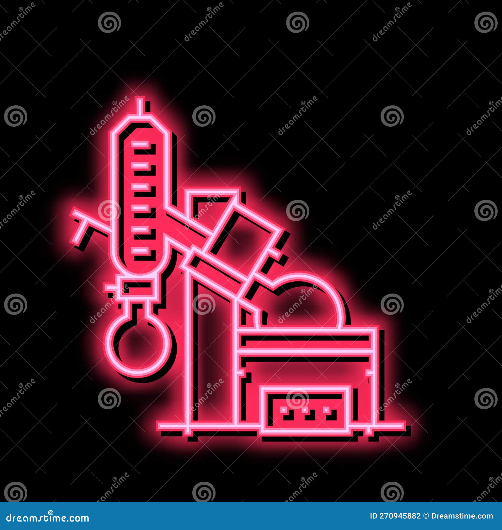 Vacuum Evaporator Neon Glow Icon Illustration Stock Vector ...