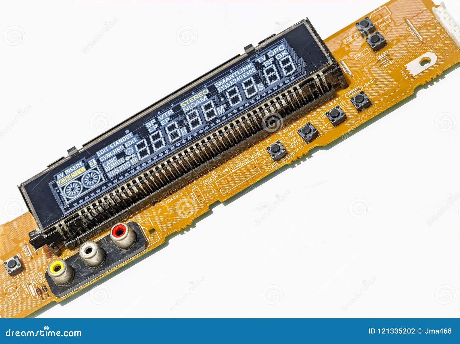 Vacuum Fluorescent Display VFD On A Brown PCB Royalty-Free Stock Image ...