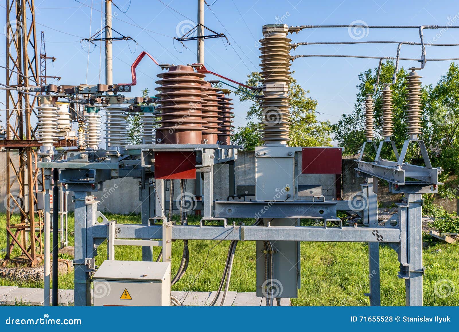 Vacuum High-voltage Electrical Equipment Stock Photo - Image of blue ...