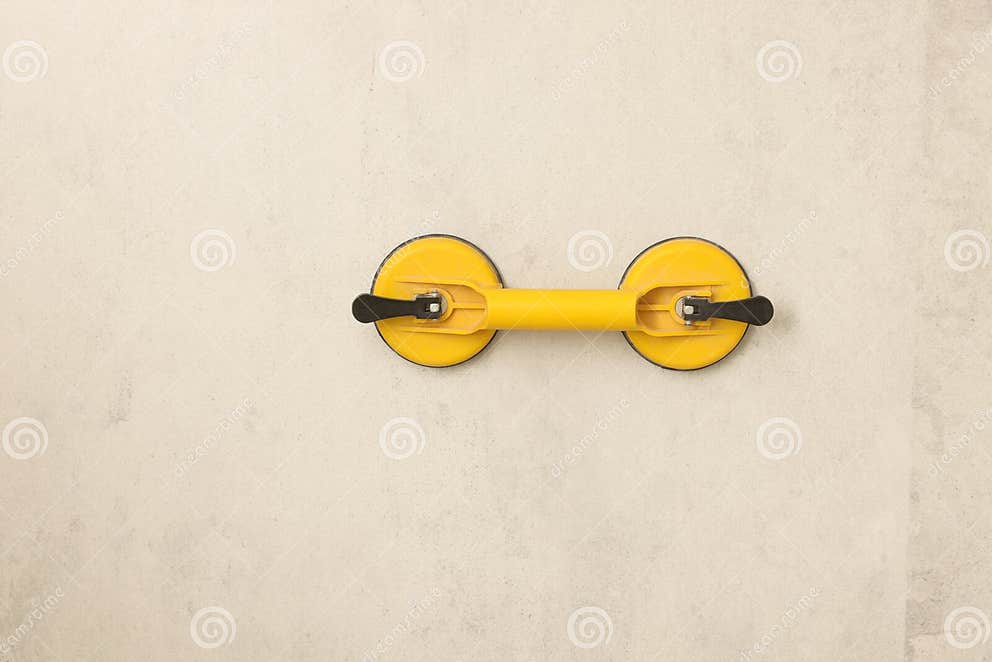 Vacuum Holder on Wall Tile. Home Improvement Stock Image - Image of ...