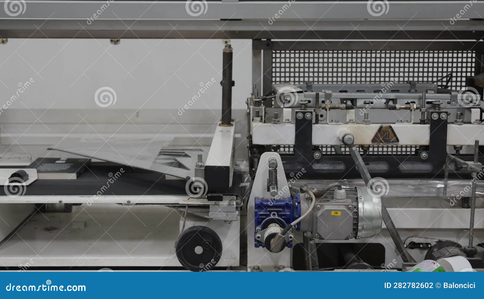 Books Packing Machine Conveyor Stock Footage - Video of belt, machinery ...
