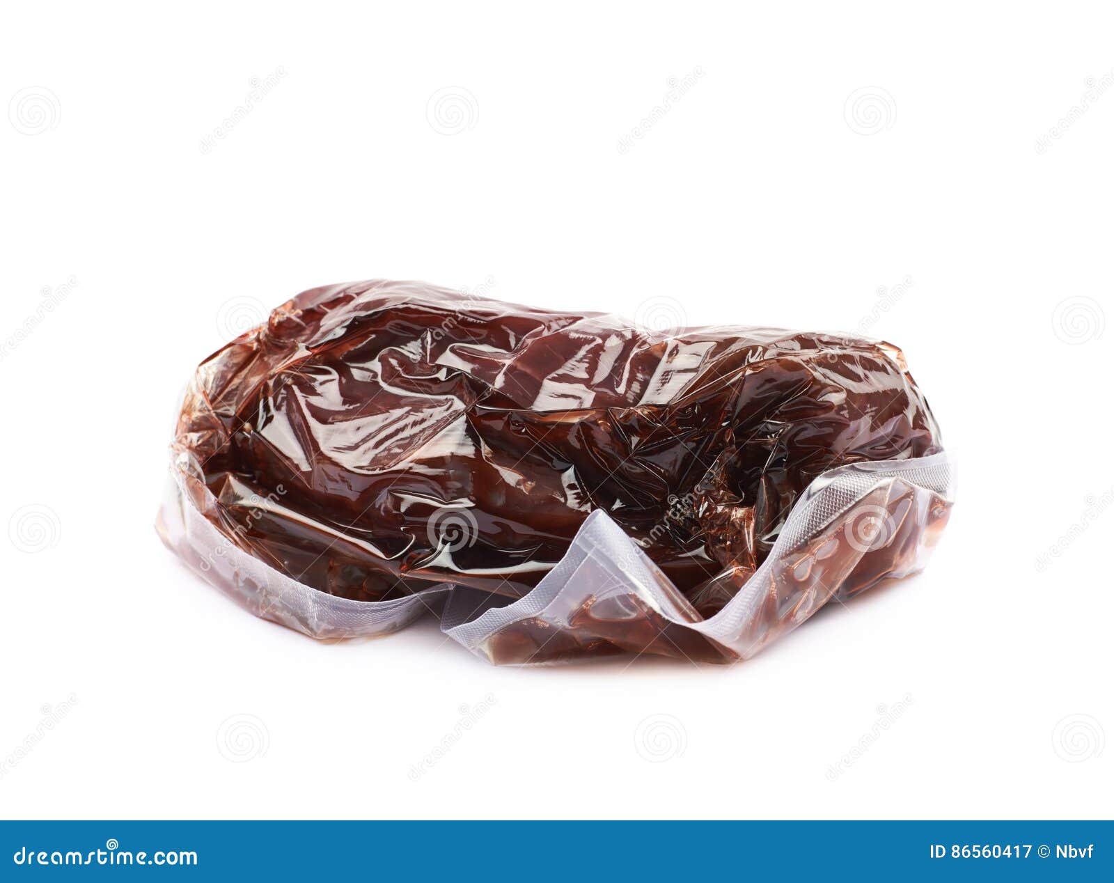 Vacuum Packed Beef Meat Isolated Stock Image - Image of steak, gourmet ...