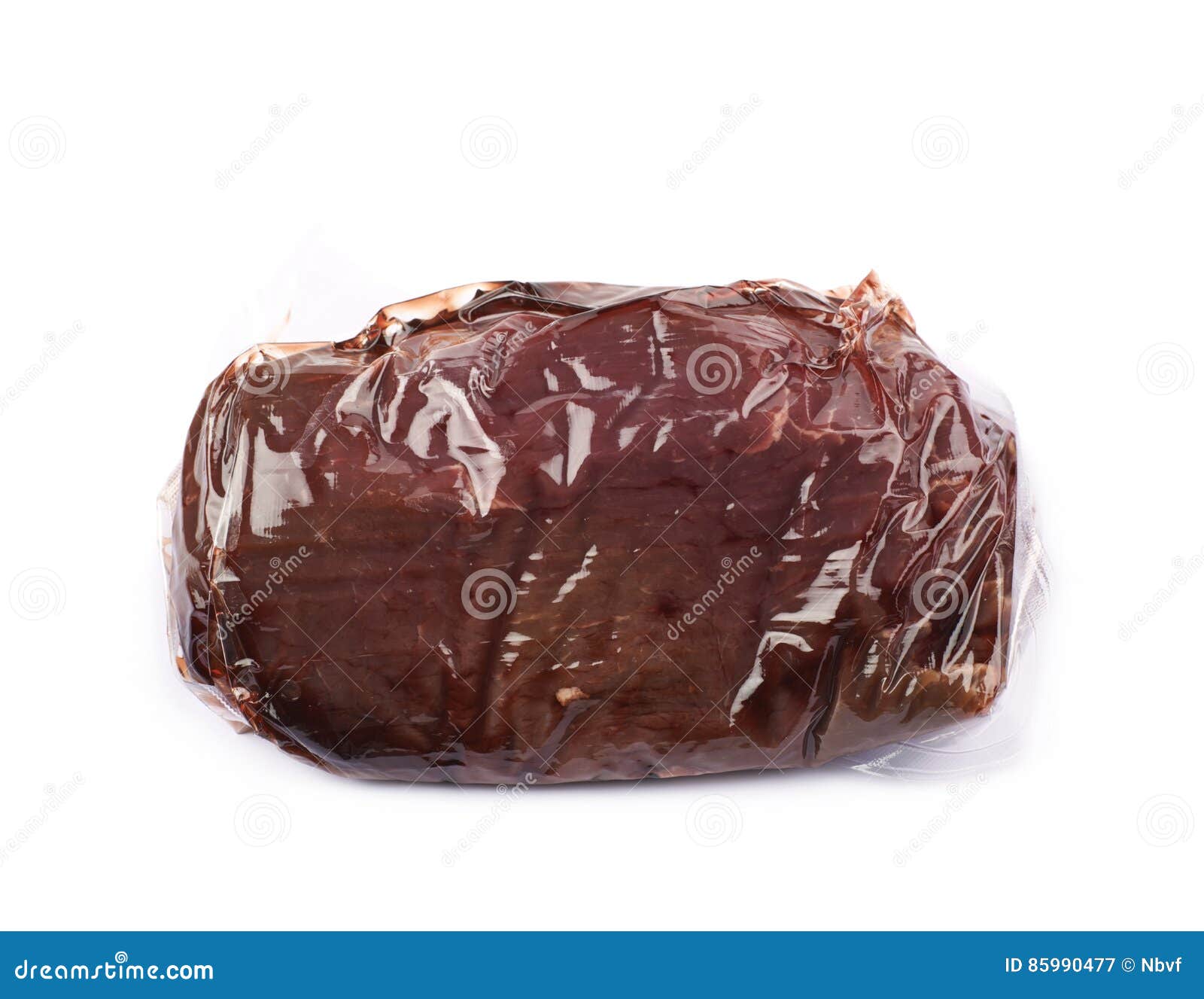 Vacuum packed beef meat stock image. Image of studio - 85990477