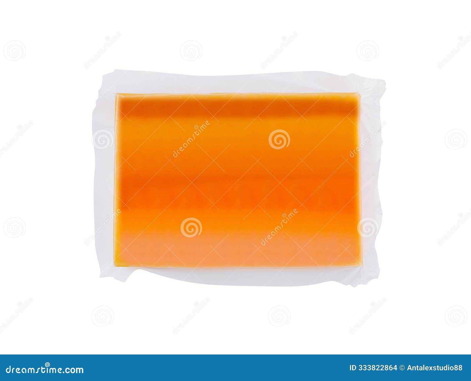 Vacuum Packed Block of Cheddar Cheese Isolated on White Background ...