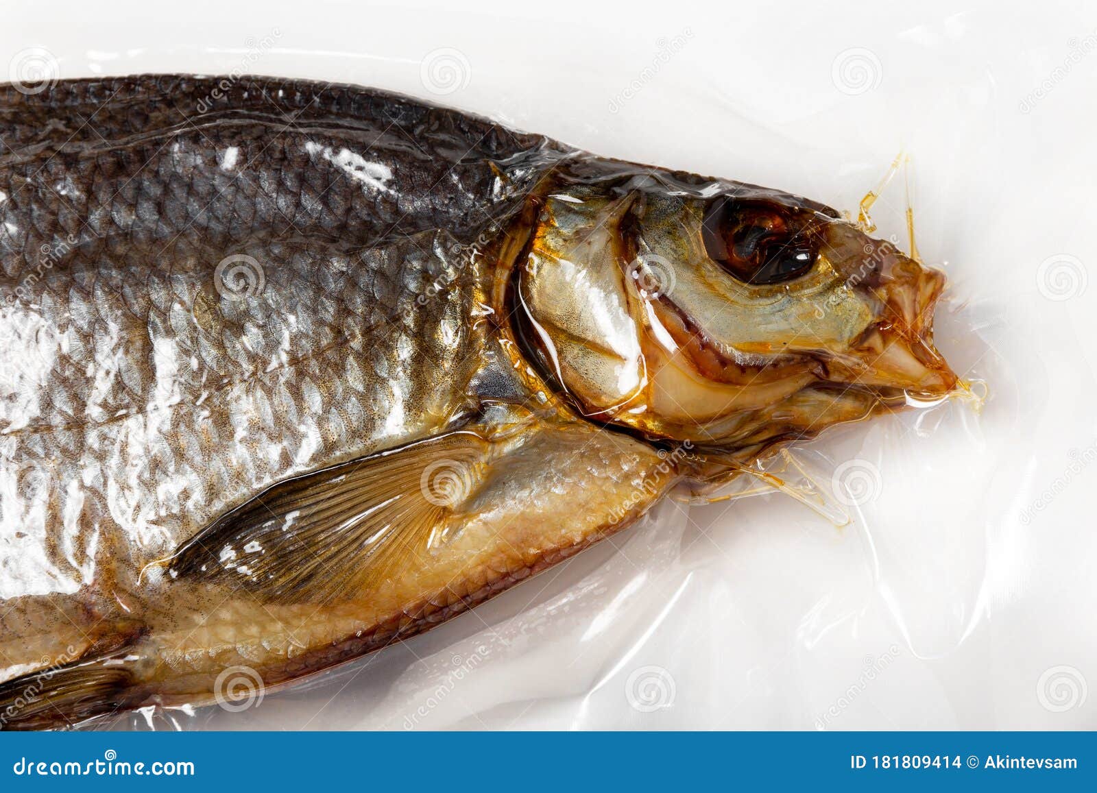 Vacuum-packed dried bream stock photo. Image of bream - 181809414