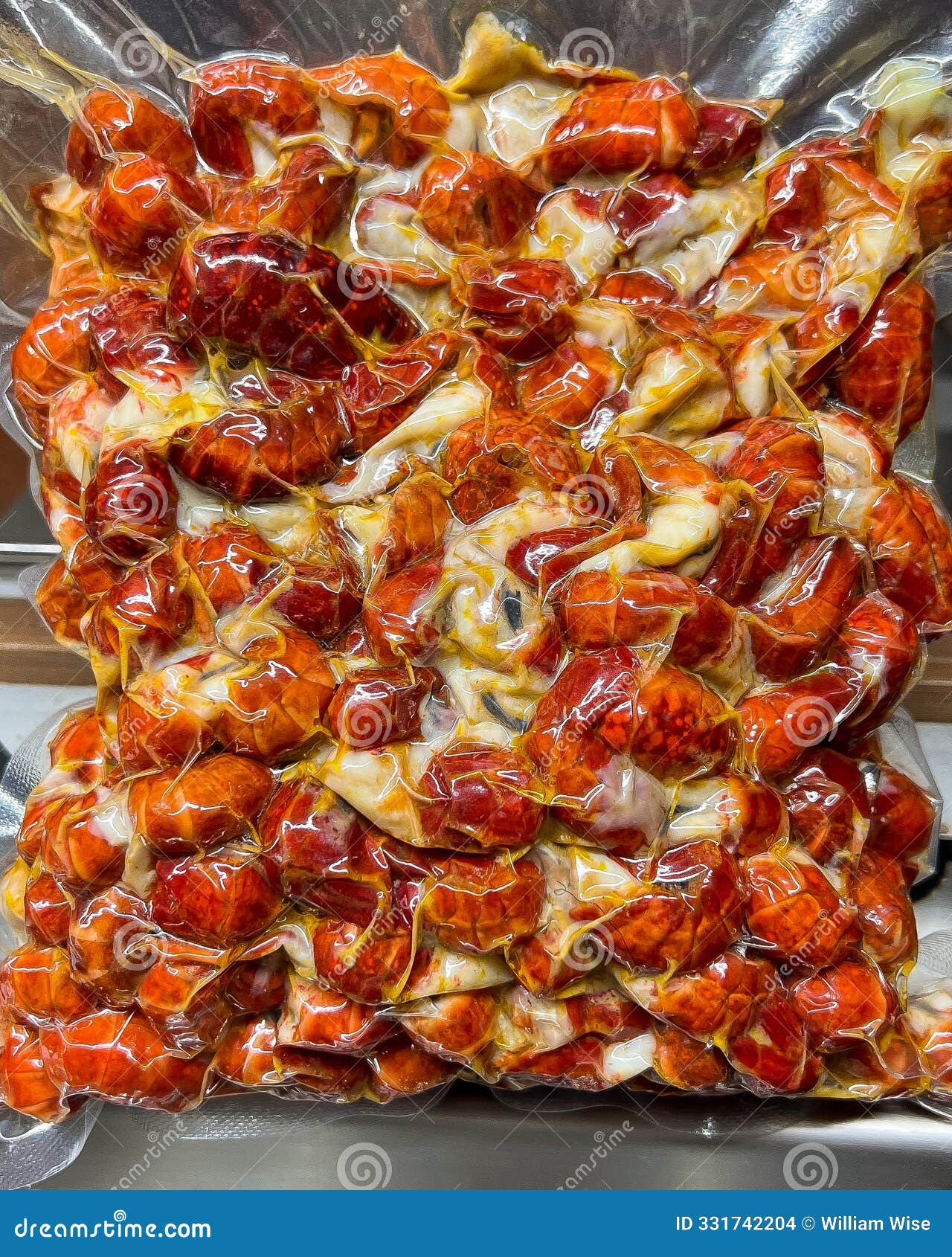 Vacuum Sealed Crawfish Tails Stock Photo - Image of fresh, dinner ...