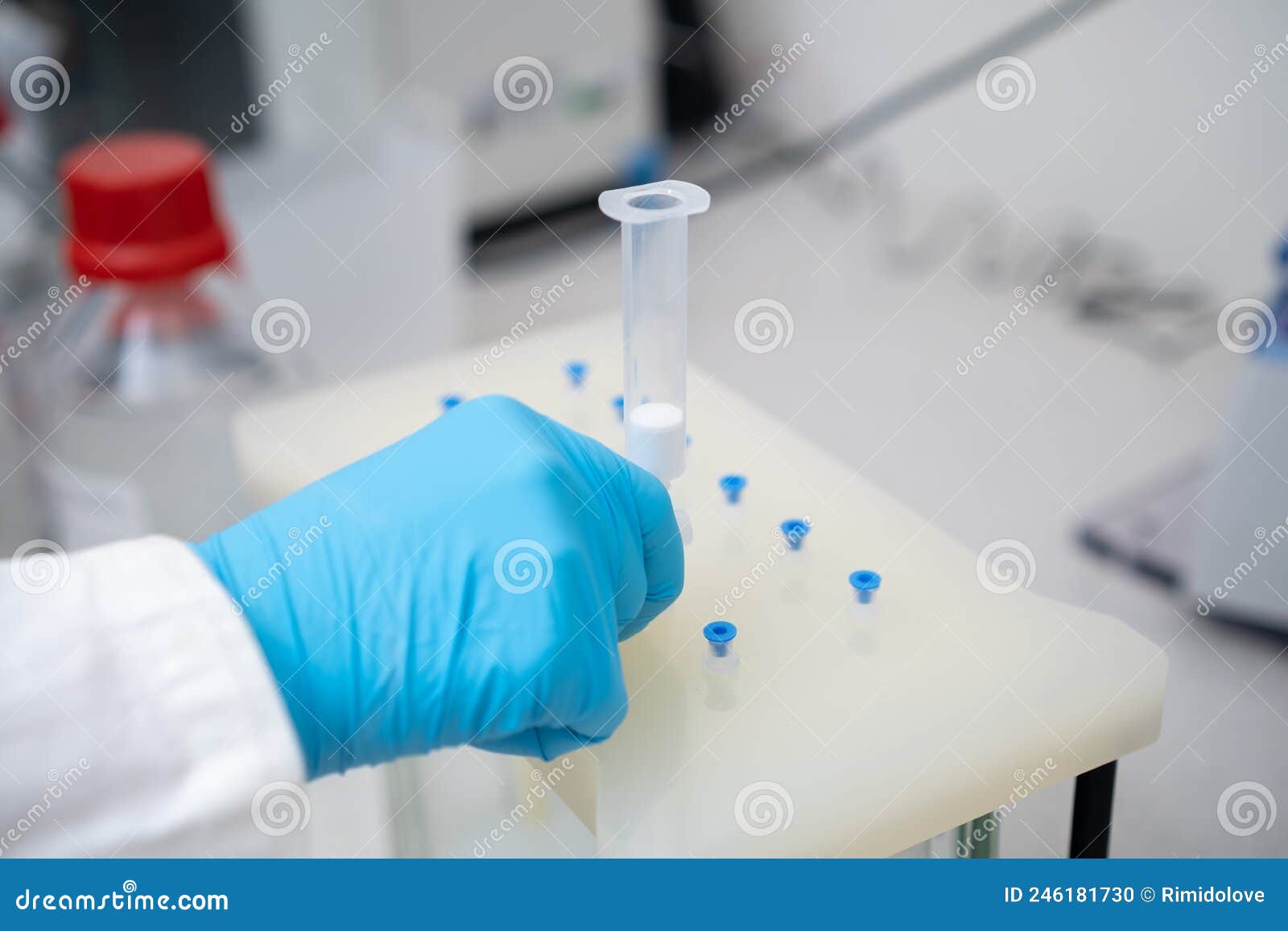 Vacuum Solid Phase Extraction SPE Manifold with Catridge for Sample ...
