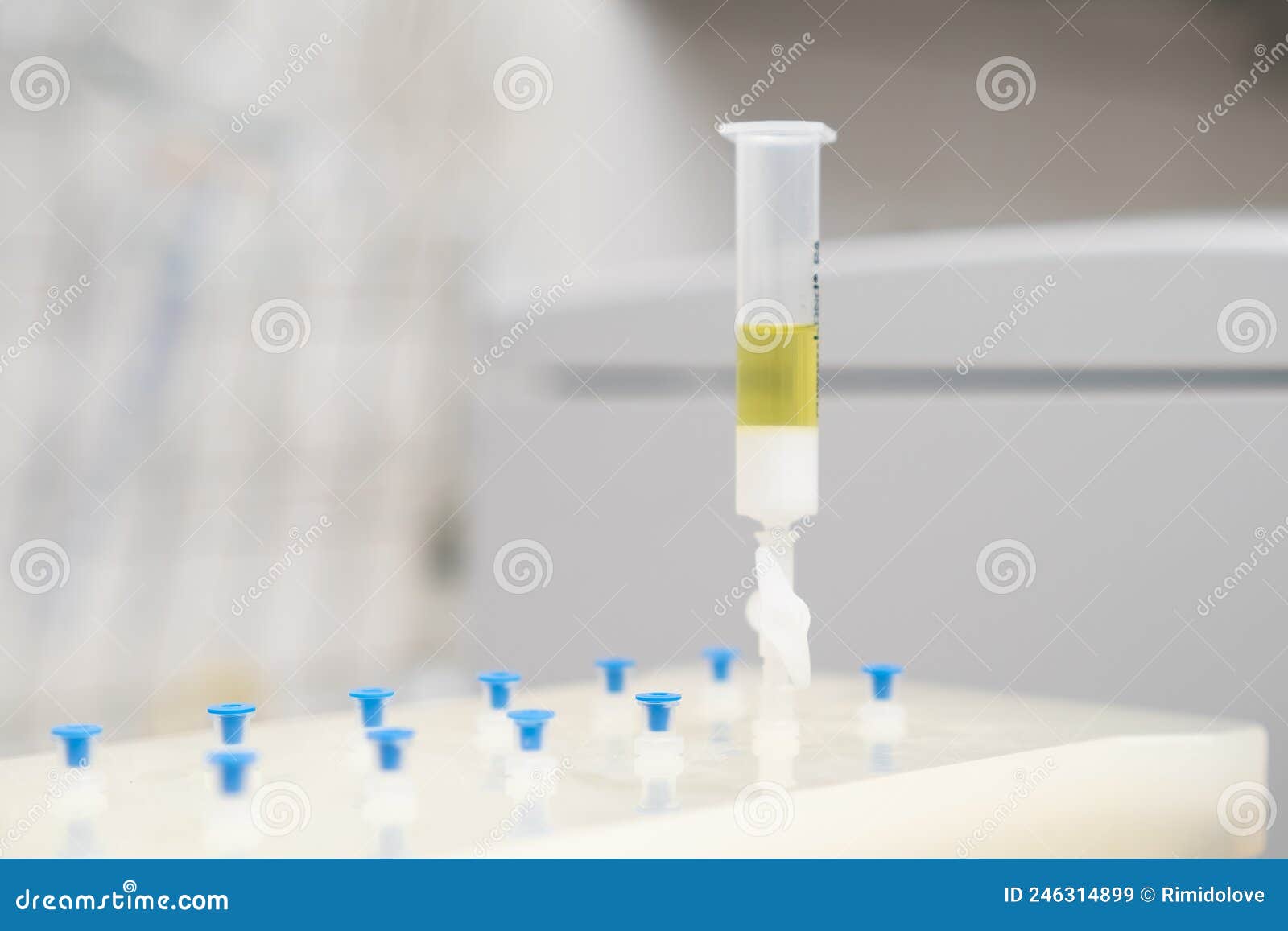 Vacuum Solid Phase Extraction SPE Manifold with Catridge for Sample ...