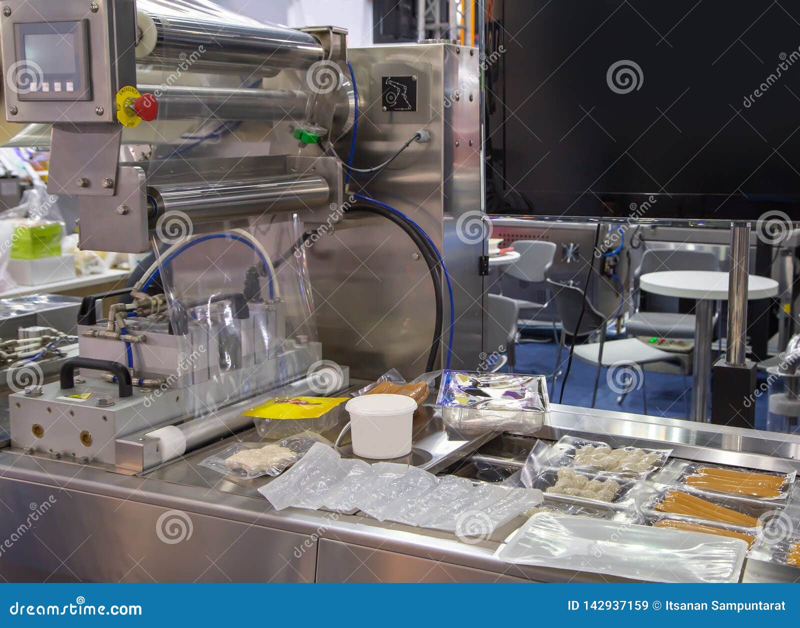 Vacuum Thermoforming Machine Stock Image - Image of industry, fresh ...