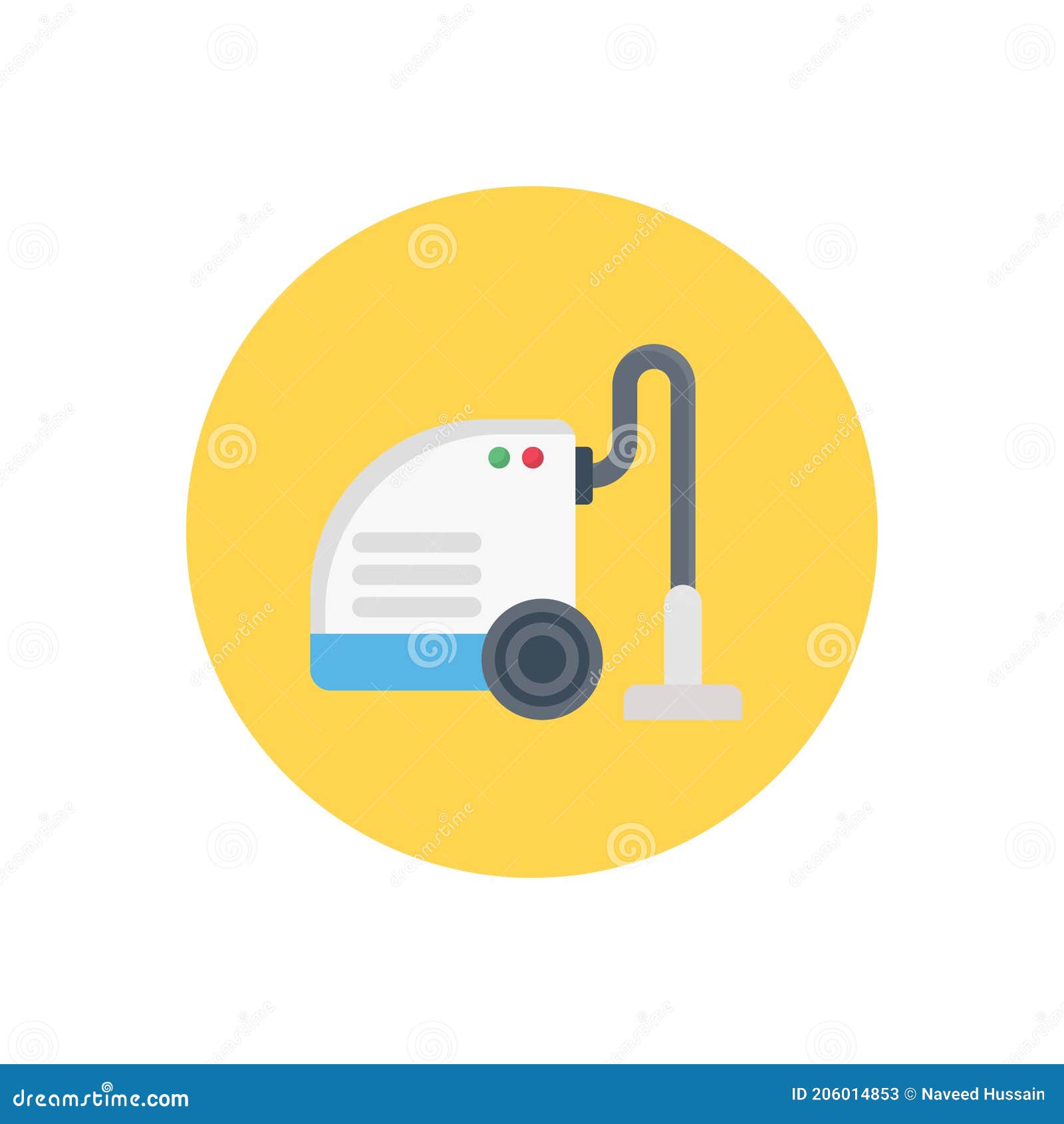 Vacuum Vector Flat Colour Icon Stock Vector - Illustration of lamp ...